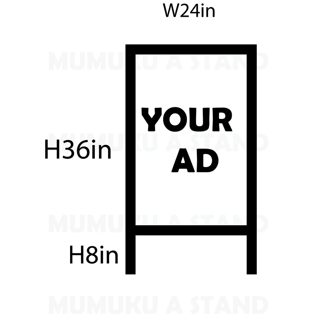 A type stand Signboard penanda arah kedai Online design | Shopee Malaysia
