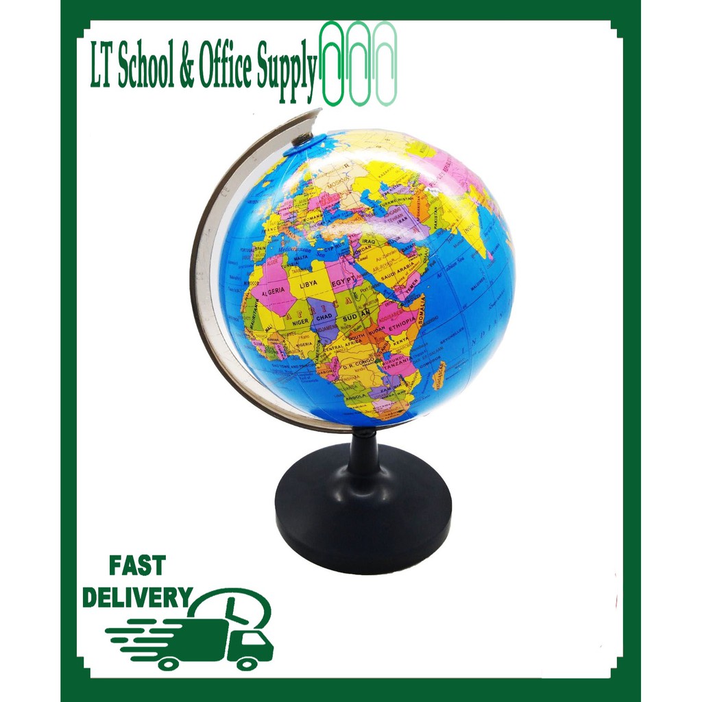 18.2cm World Map Globe Rotating Map Educational Learning Geography ...