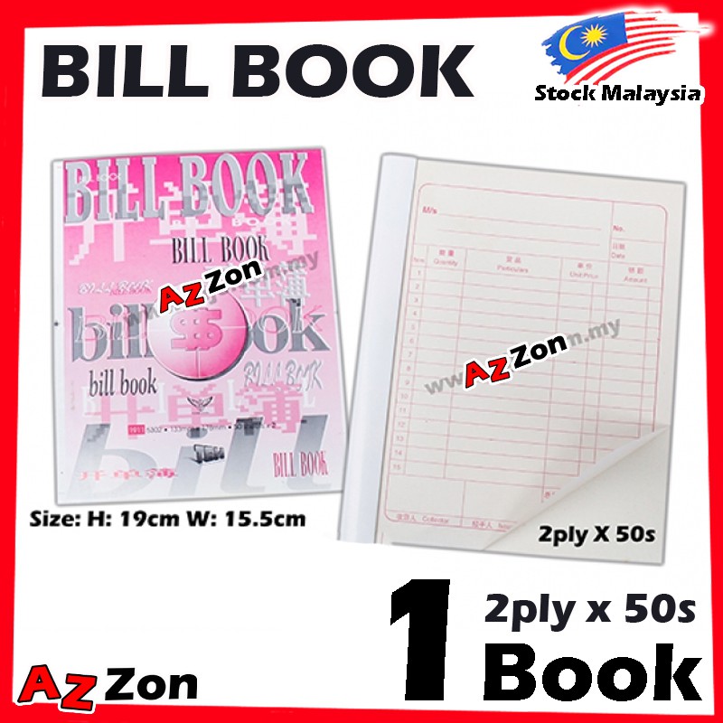2ply Bill Book 15item A5 size 2ply Bill Book 2页开单簿 BB1911 | Shopee Malaysia