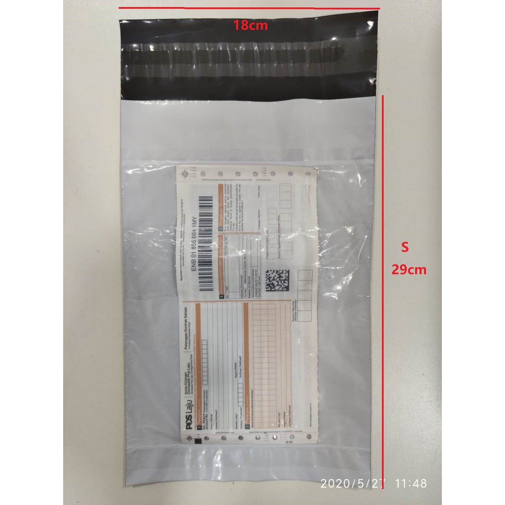 🔥18*29cm Courier Bag Flyer With pocket Packaging Plastic Bag Flyers ...