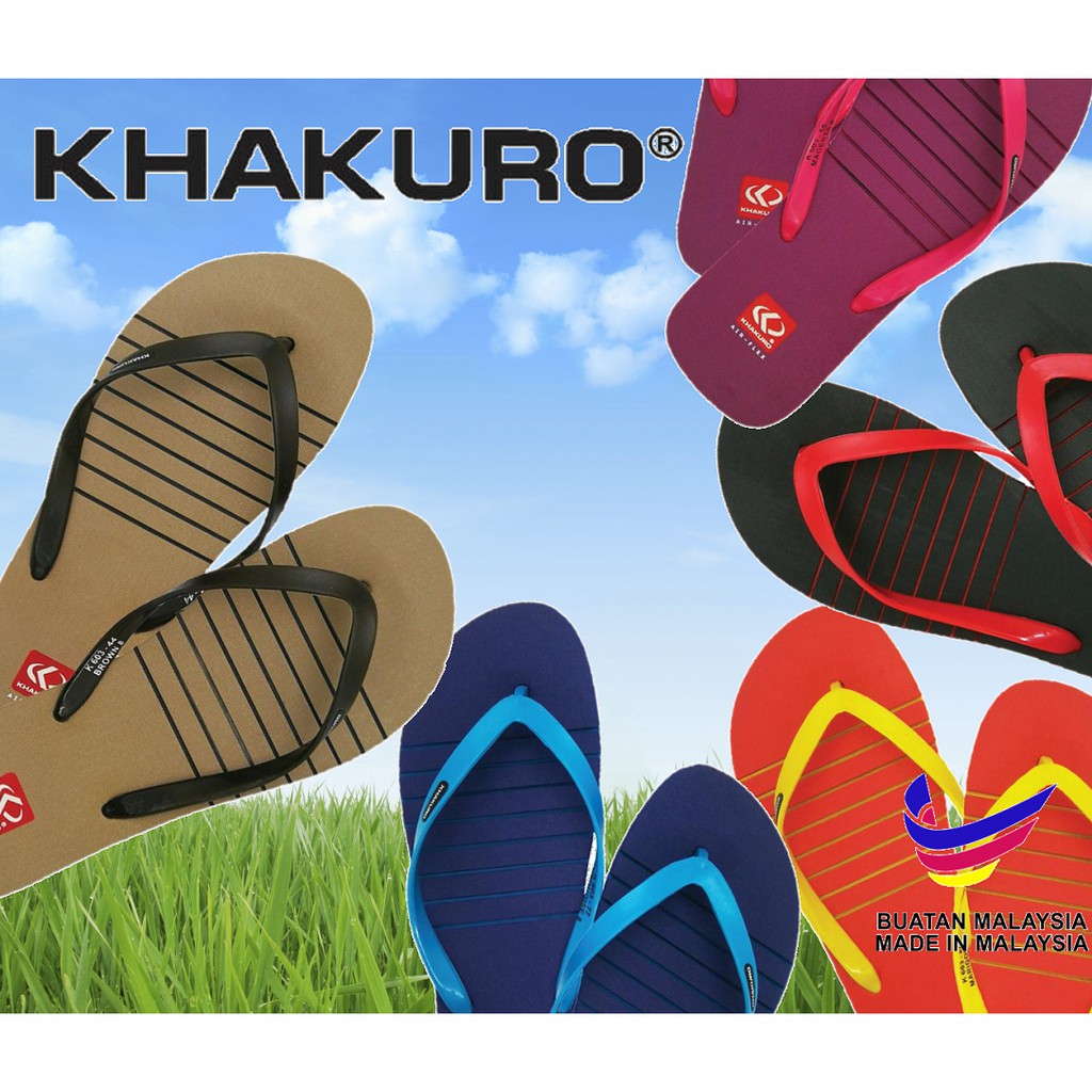 Sandal Slipper Buatan Malaysia Khakuro For Men K903 | Shopee Malaysia