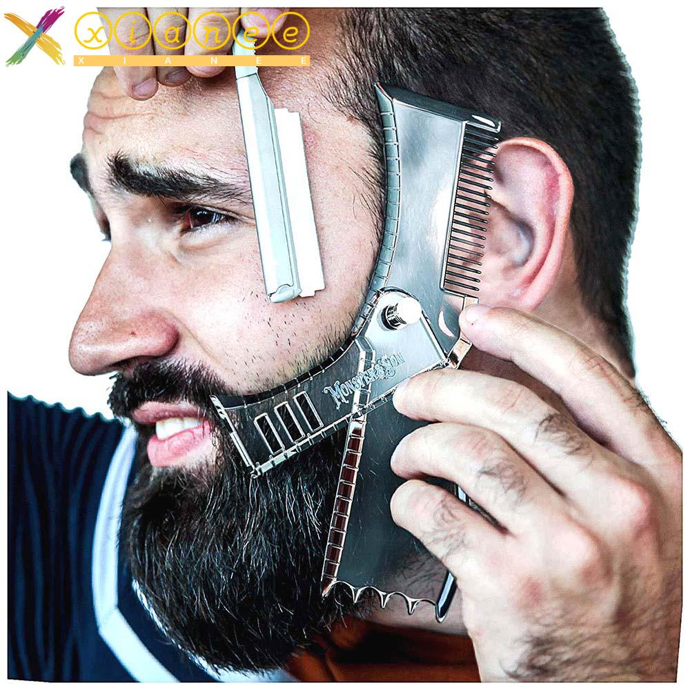XIANEE Comb Hairline Goatee Modeling Tools Black Beauty Tools ...