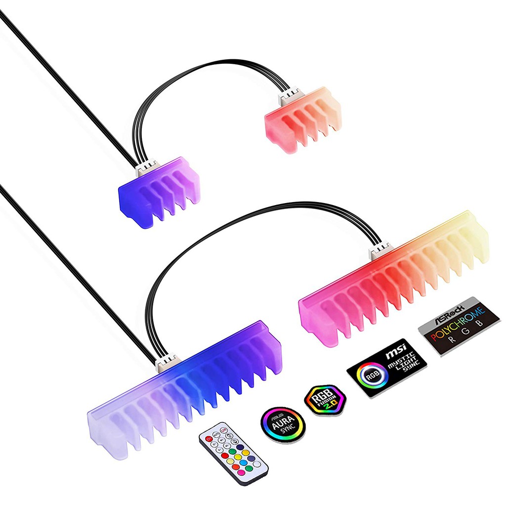 EZDIY-FAB RGB Cable Comb-2X 24pin And 6X 8pin LED Comb For Management ...