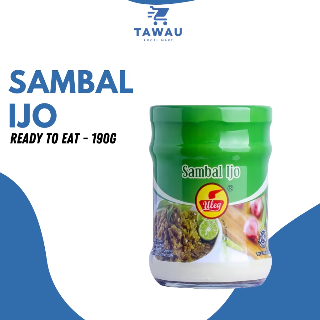 [Ready to Eat] ULEG Jar Sambal Terasi/ Ijo/Sambal Pedas / Udang / Teri ...