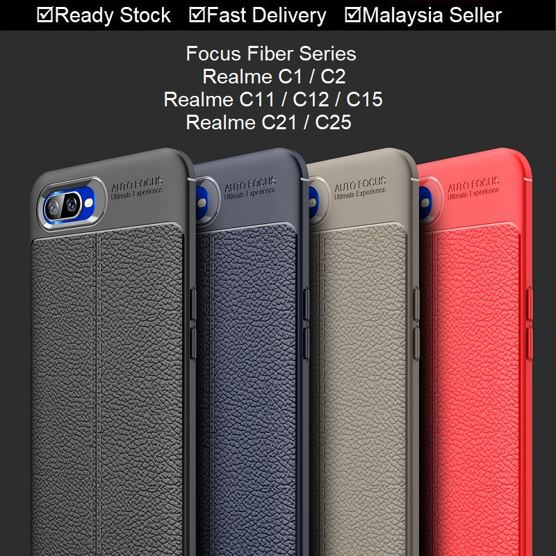 Realme C11 C12 C25 Focus Fiber Phone Case Casing Cover | Shopee Malaysia