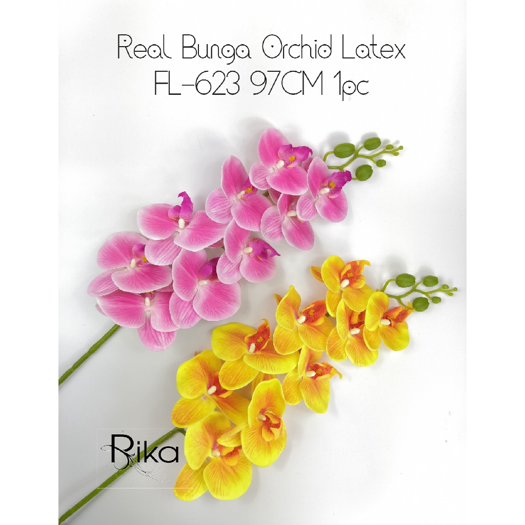 Bunga orkid real orchid latex S4777 623 S4928 100cm 1pc | Shopee Malaysia