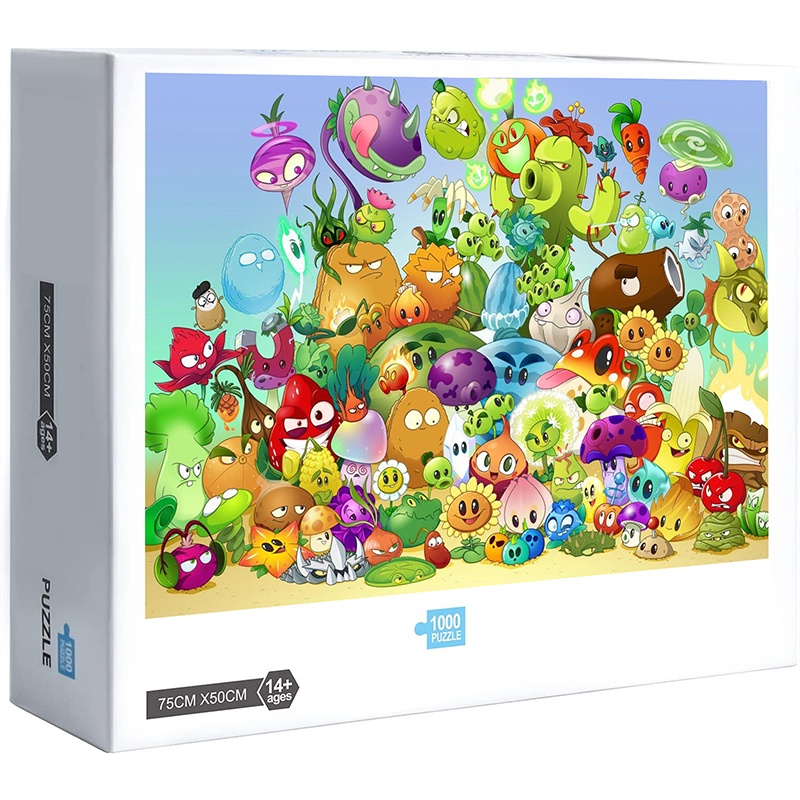 Plants Vs. Zombies 1000 Pieces of Wooden Jigsaw Puzzles Puzzle ...