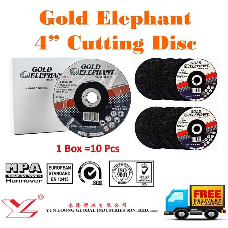 Gold Elephant 4" Cutting Disc | Shopee Malaysia