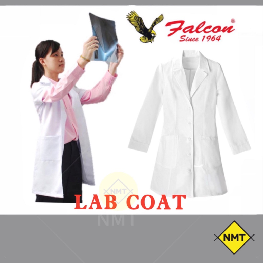 White Lab Coat or Kot Makmal/Lab Coat LONG SLEEVES/Unisex Lab Coat ...