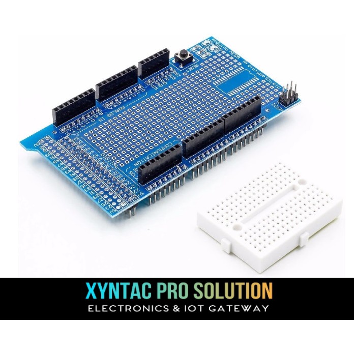 Prototype Shield V3.0 For Arduino Mega + 170pts breadboard | Shopee ...