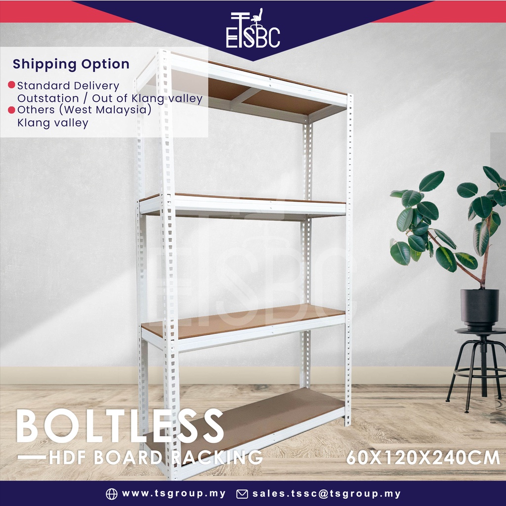 ETSBC Boltless DIY Racking - 60x120x240cm Multipurpose Racking | Shopee ...
