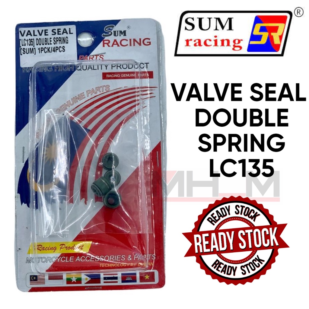 VALVE SEAL [LC135] DOUBLE SPRING [SUM RACING] 1PCK=4PCS (NEW ITEM ...