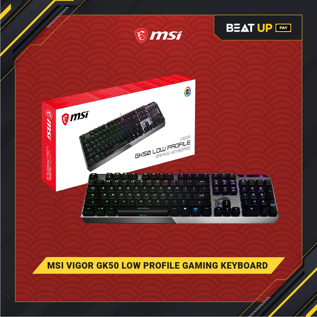 MSI VIGOR GK50 Low Profile Gaming Keyboard | Shopee Malaysia