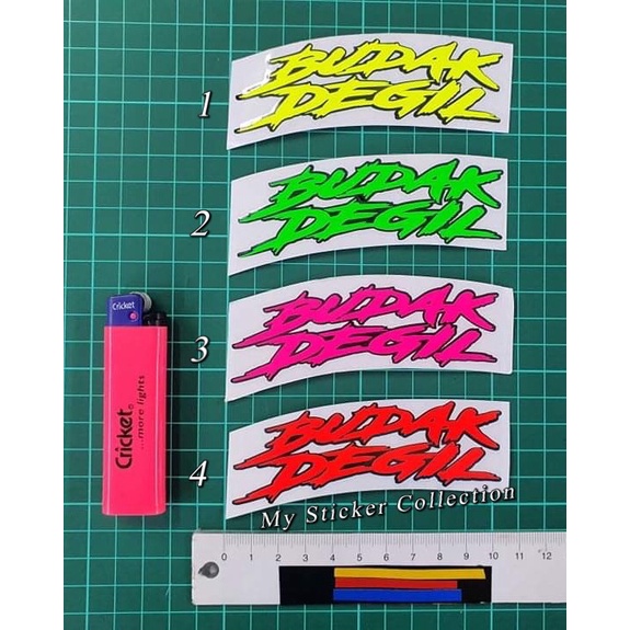 Sticker #Ayat Perkataan Sticker Cutting Overlapping Reflective ...