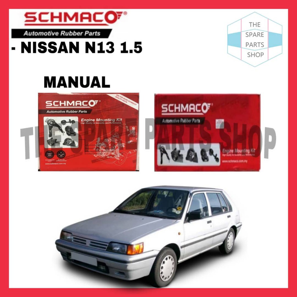 NISSAN SENTRA N13 1.5 MANUAL SCHMACO ENGINE MOUNTING KIT SET (5PCS IN 1 ...