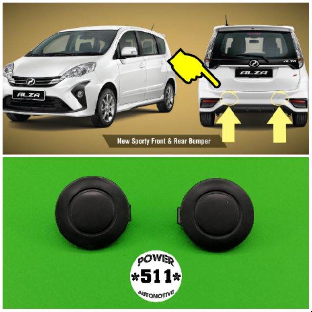 ALZA 2018-2022 FRONT PARKING SENSOR / REAR REVERSE SENSOR CAP | Shopee ...