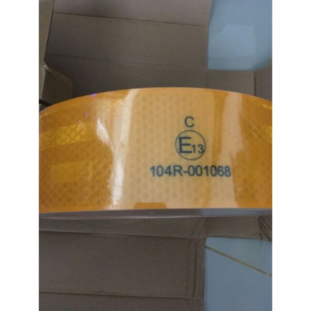 Reflective Sticker Yellow Length 50 Meters Width 5.5 Cm. Correct ...
