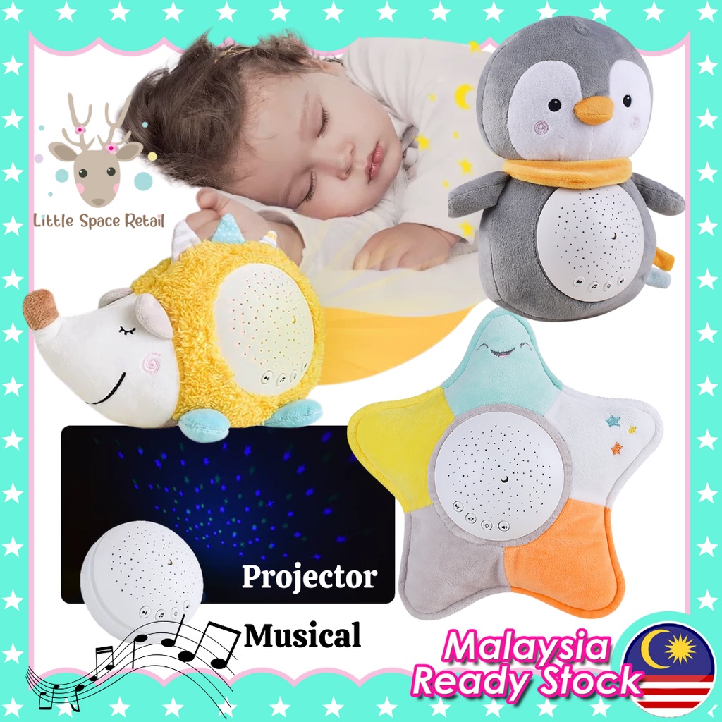 Portable Musical Night Light/ Lamp Projector | Baby Lullaby Stuffed ...