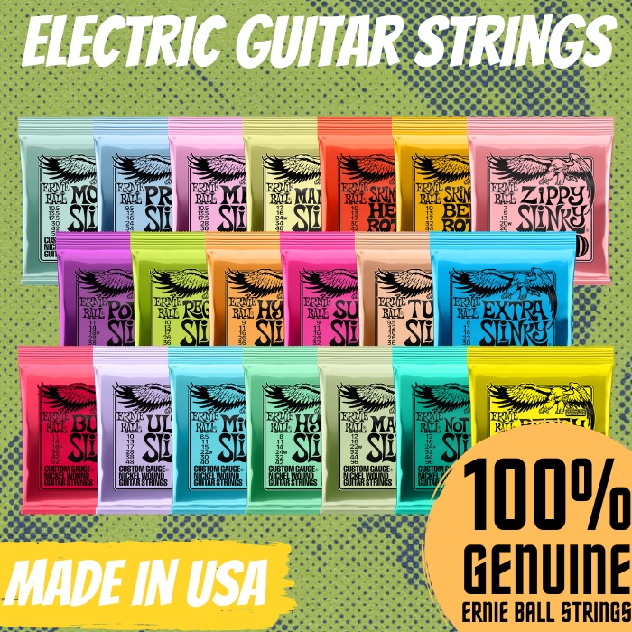 Ernie Ball Slinky Nickel Wound Electric Guitar Strings | Shopee Malaysia