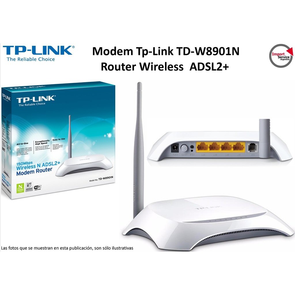TP Link TD-W8901N 150Mbps Wireless N ADSL2+ Modem Router For Streamyx ...
