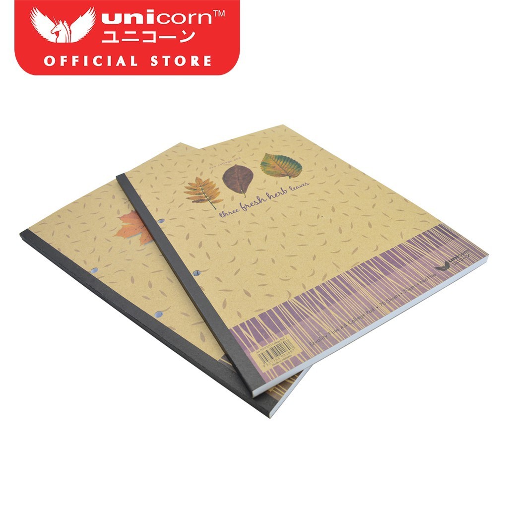 Unicorn Stationery A4 Side Open Eco College Pad UCP-7070 Random Design ...