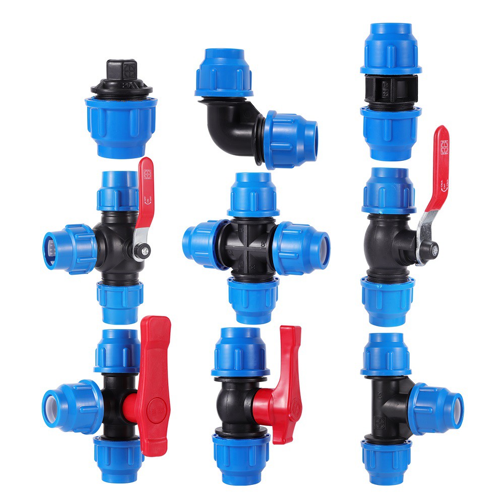 1Pc 25mm PVC PE Tube Tap Water Splitter Plastic Quick Valve Connector ...