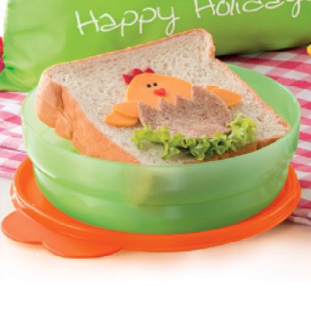 Tupperware Twinkle Feeding Bowl (1)pc 430ml - Green+Orange | Shopee ...