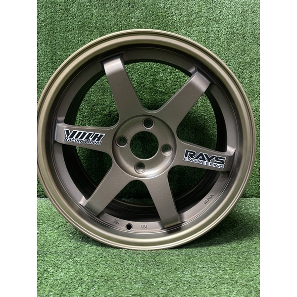 Te37SL RAYS - 16 inch 7.0jj offset38 4x100 4x114.3 Gloss black / Gun METAL / SIlver / Matt ...
