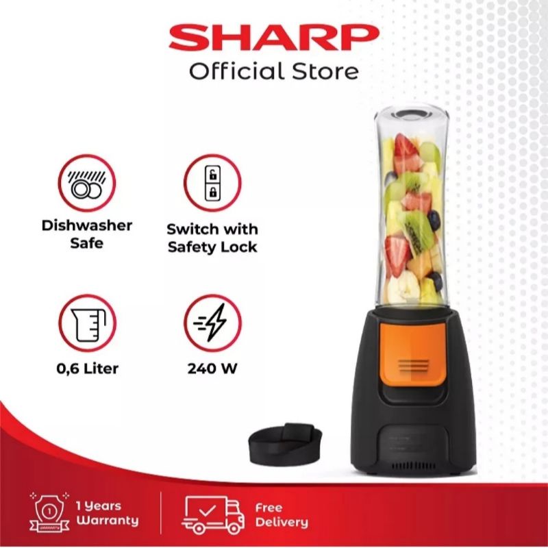 SHARP Personal Blender - Black EM-P01-BK 0.6L | Shopee Malaysia
