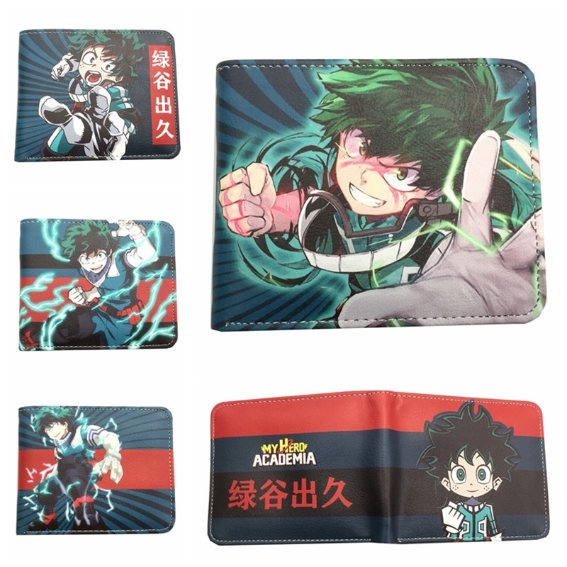 Anime My Hero Academia Midoriya Izuku Deku Wallet Fashion Student Mens ...