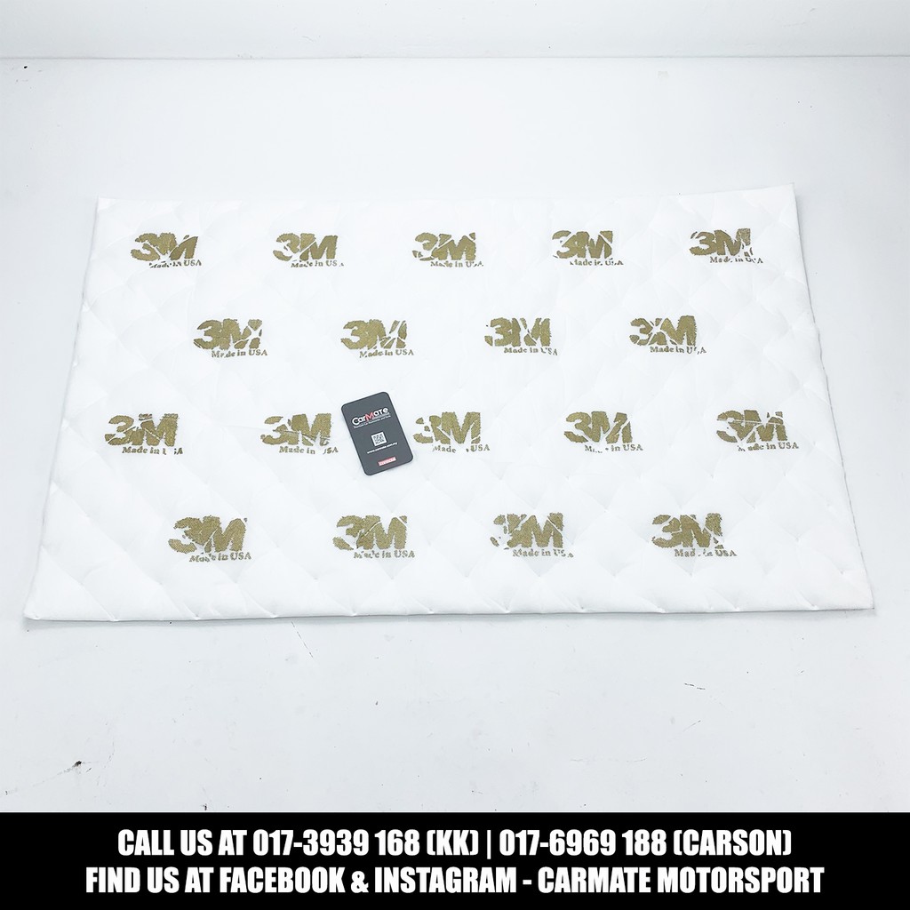 3M White Cotton Soundproof Sound Proof Proofing Deadening Damping Heat ...