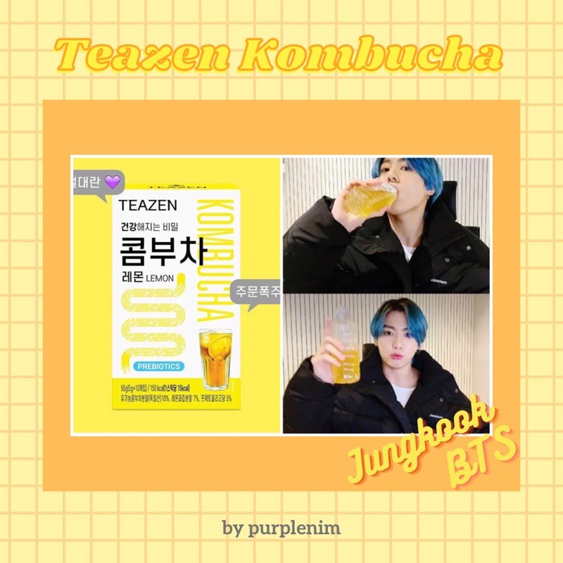 🌈 READY STOCK 🇲🇾 Teazen Kombucha Jungkook BTS Loose Sachet | Shopee Malaysia