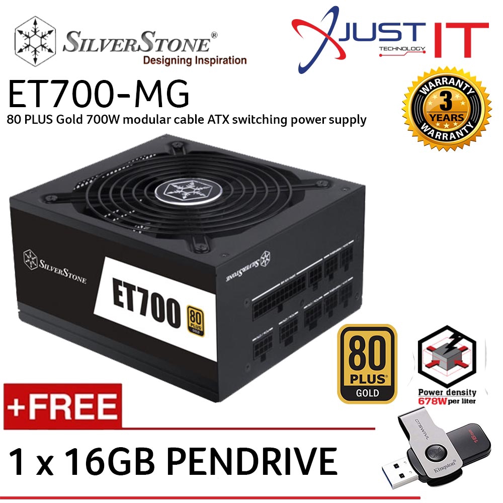 Silver Stone Sst-Et700-Mg 80Plus Gold Fully Modular Power Supply (700W) | Shopee Malaysia