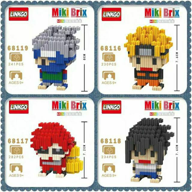 NARUTO LINKGO/LECHUAN LEGO DIAMOND CONNECTION BLOCKS火影忍者小颗粒拼装 | Shopee ...