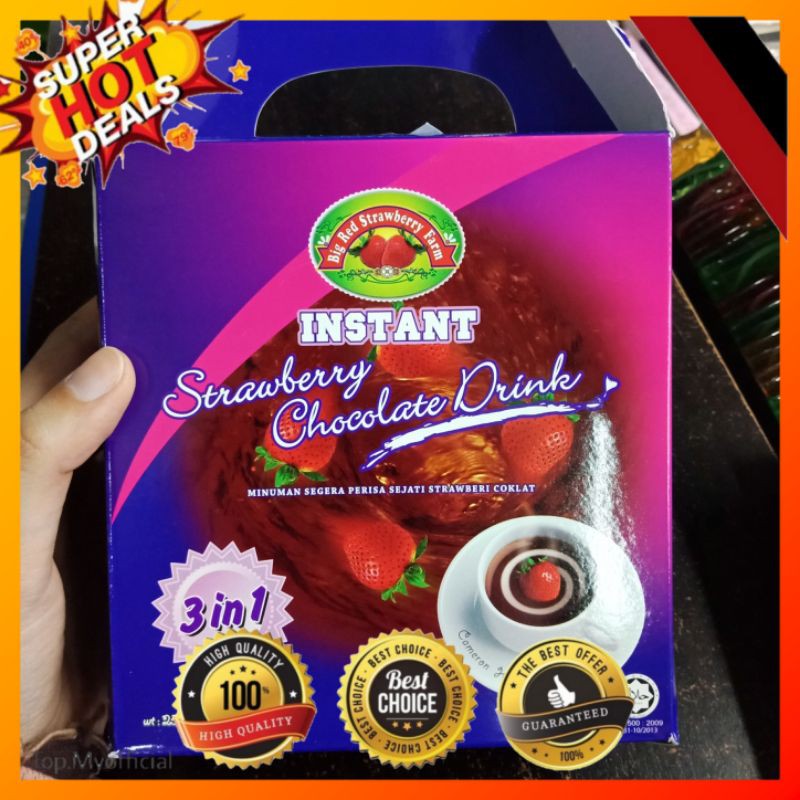 🔥HOT SELLING🔥INSTANT STRAWBERRY CHOCOLATE DRINK 🍓🍫 AIR COKLAT ...