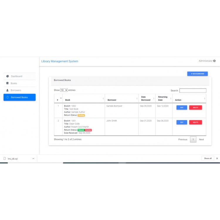 Simple Library Management System Complete | Shopee Malaysia