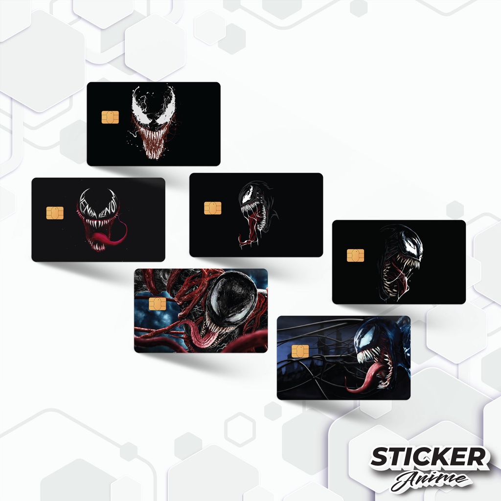 Sticker Anime Venom Stiker Card Cover ATM Bank Debit Credit Access ...