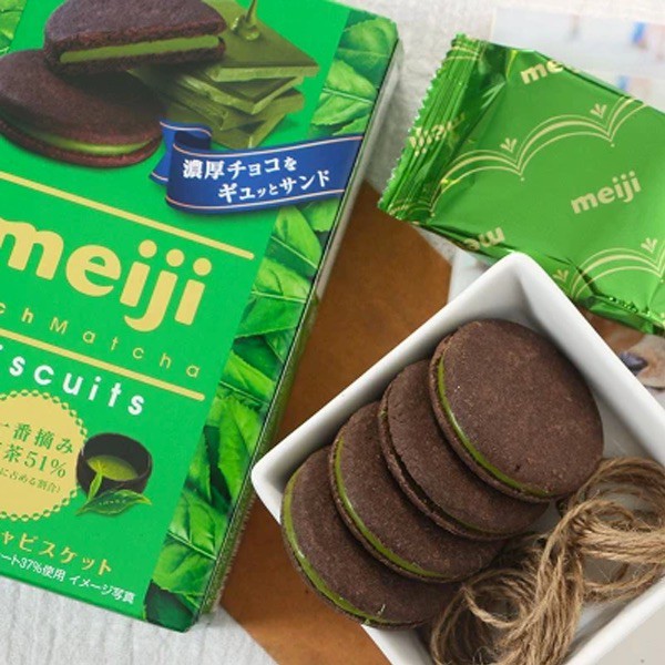 【Matcha Lover Highly Recommend 】Meiji Rich Matcha Biscuits Japan 6packs ...