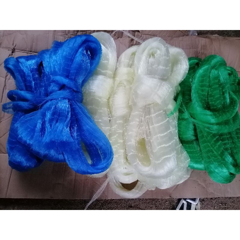 pukat jala tagsi dan benang tanpa rantai fish net 1in dan 3 in | Shopee ...