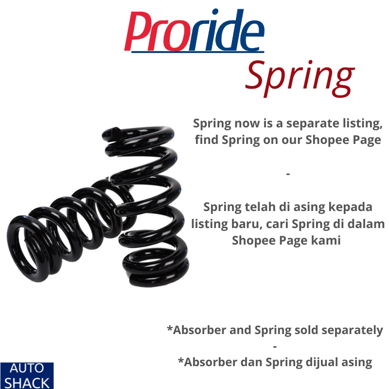 Proton Persona Gen2 Absorber Spring Proride Suspension - Gen 2 Standard Performance Heavy Duty ...