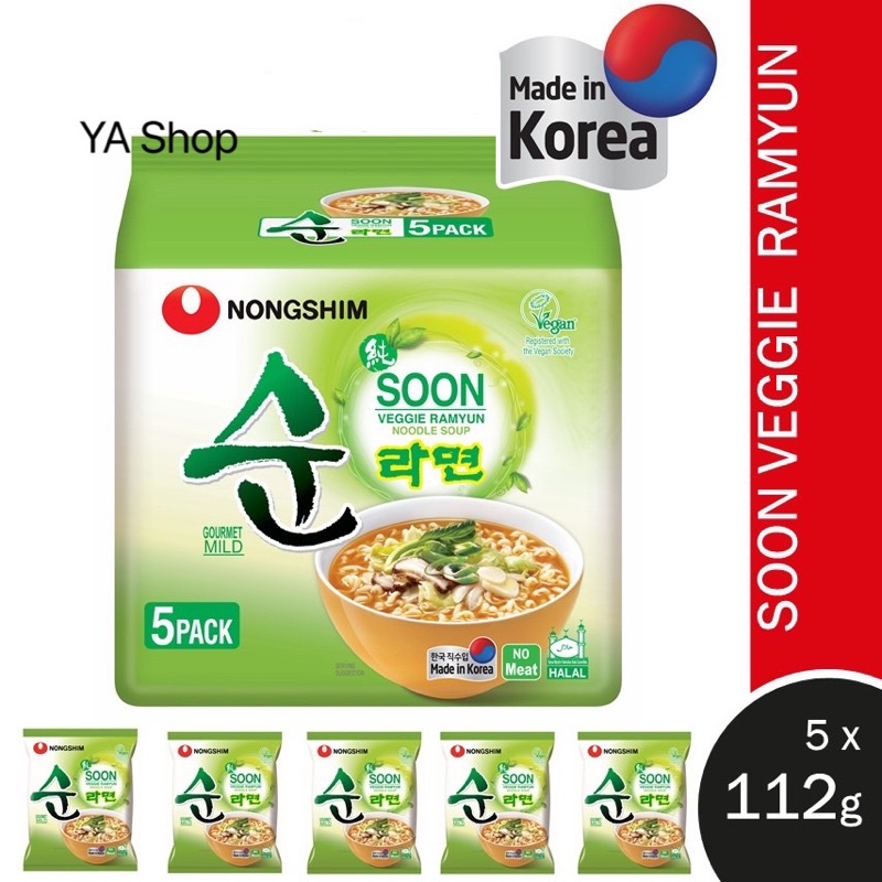Nongshim Soon Veggie Ramyun (5 packs) | Shopee Malaysia