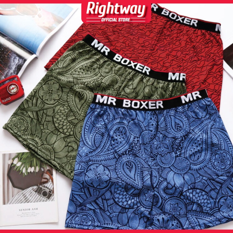 MR Comfort Band Polyester Cool Boxer Printing Men's Boxer Trunk ...