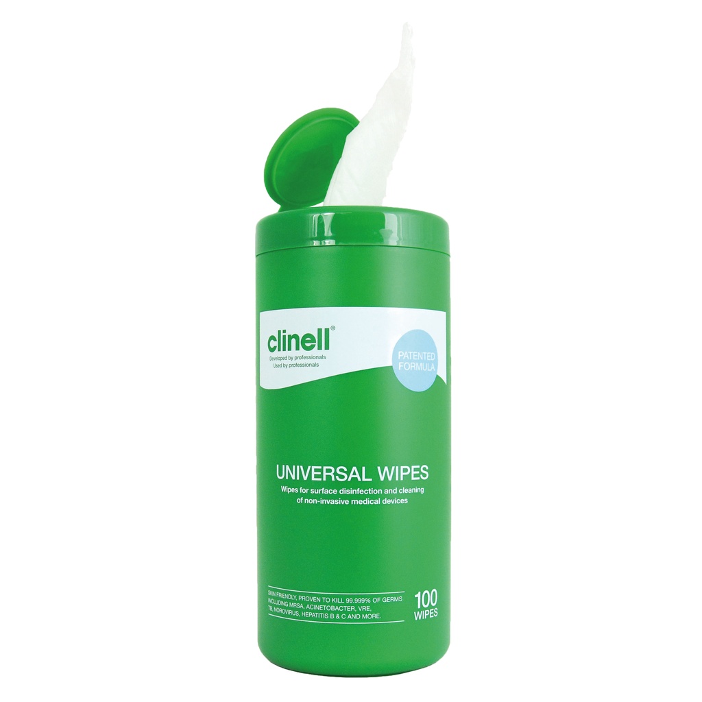(MDA Reg) Clinell Wipes Tub 100 (EFFECTIVE AGAINST THE COVID-19 )-exp ...