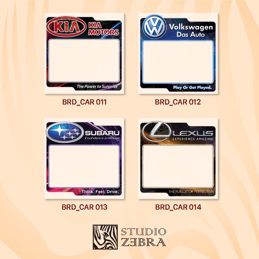 OLD VERSION !! RoadTax Car Sticker Car Brand Kia Volkswagen Subaru ...