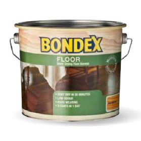 BONDEX Floor 2.5L - Quick Drying Durable Clear Varnish (Interior TImber ...