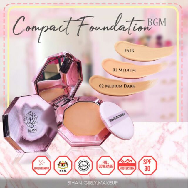 COMPACT FOUNDATION BGM 🔥BEST SELLER🔥 | Shopee Malaysia