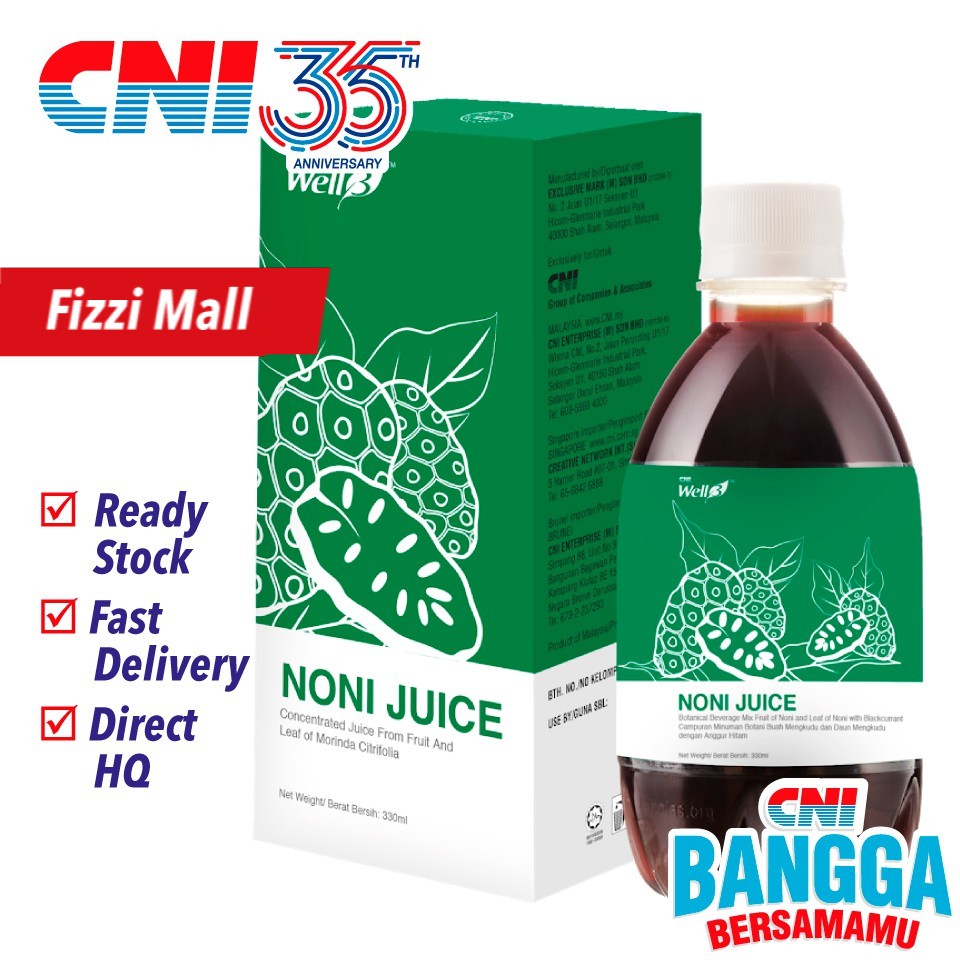 CNI Well3 Noni Juice 330ml (Boost Immune System, High Vitamin C & Great ...