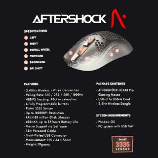 Aftershock HEXAR PRO Wireless Gaming Mouse | Shopee Malaysia
