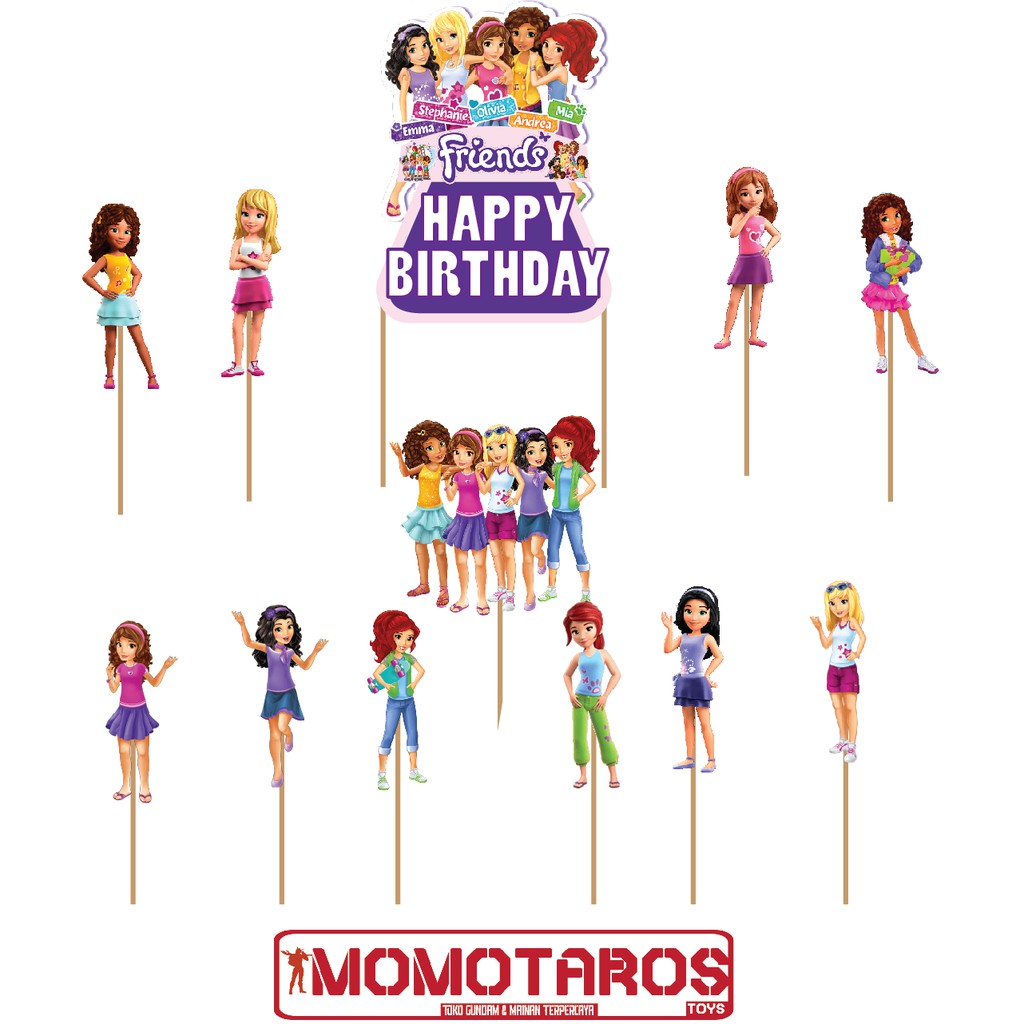 Lego Friends cake Topper set | Shopee Malaysia