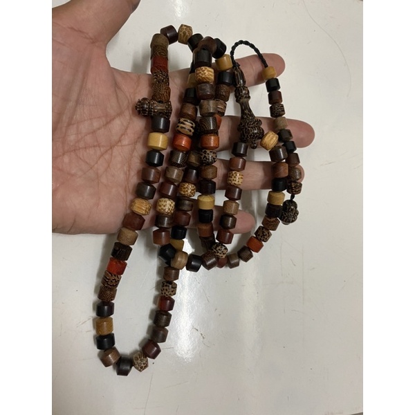 TASBIH TERAS MIX 33 jenis kayu pendinding RUKYAH. telah di rukyah ...